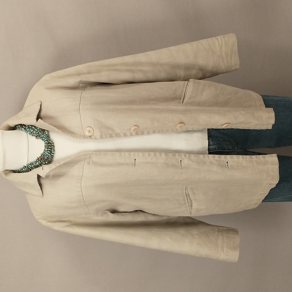 Vintage Llbean Linen Work Jacket Classic Lightly Insu… - Gem